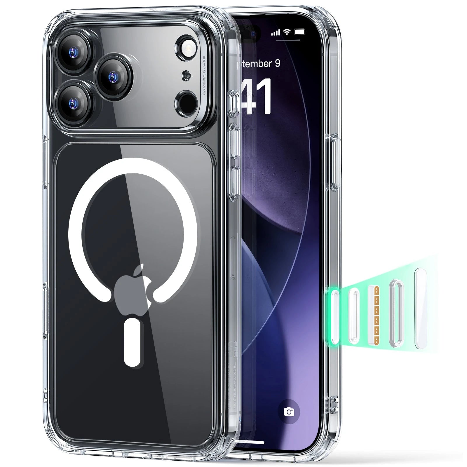 Clear MagSafe IPhone 17 Pro Max Case With Camera Control Cover ESR Clear MagSafe IPhone 17 Pro Max Case With Camera Control Cover ESR