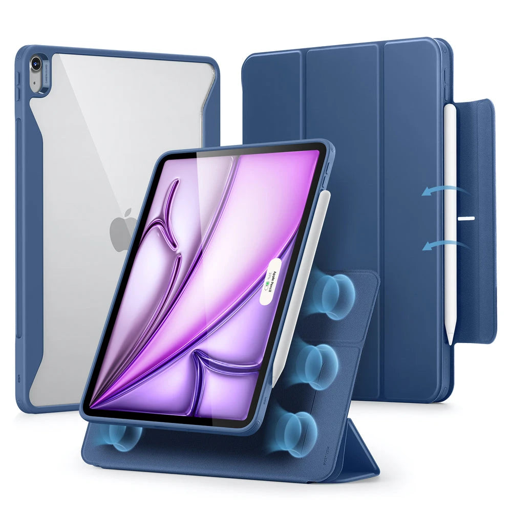 Navy Blue Magnetic Back Case For IPad Air 13 M3 With 360 Protection navy-blue-magnetic-back-case-for-ipad-air-13-m3-with-360-protection