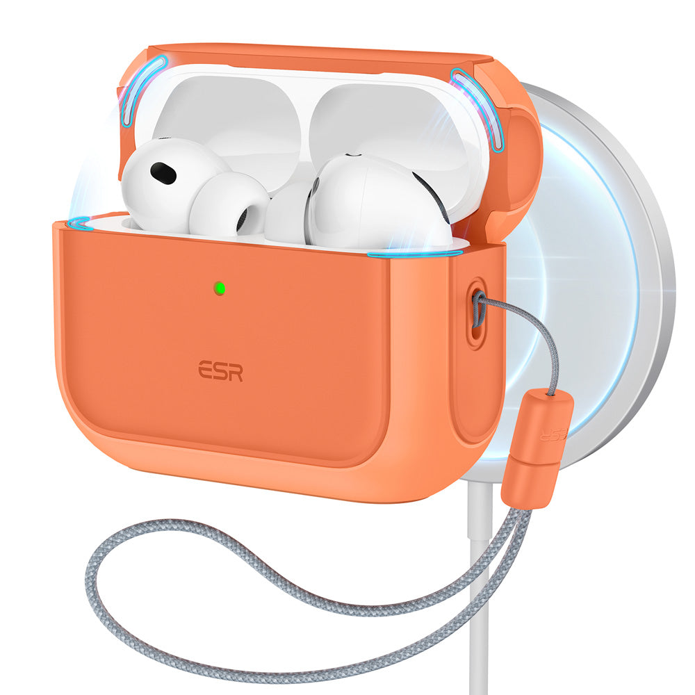 Orange AirPods Pro 3 Wireless Earbuds Charging Case Cover | ESR Orbit