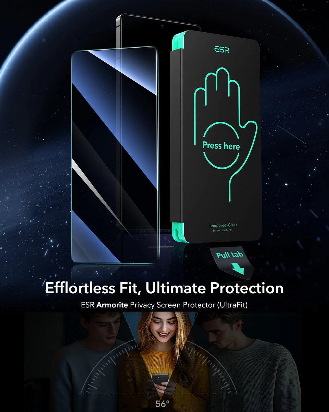 Best Privacy Screen Protector for Android Samsung S25 Ultra | ESR