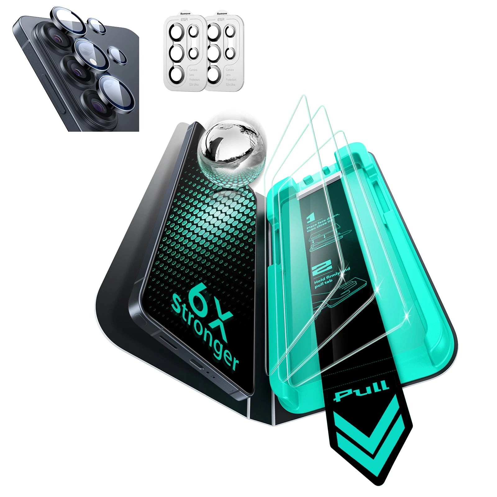 Samsung Galaxy S26 Ultra Tempered Glass Screen & Camera Lens Guard | ESR