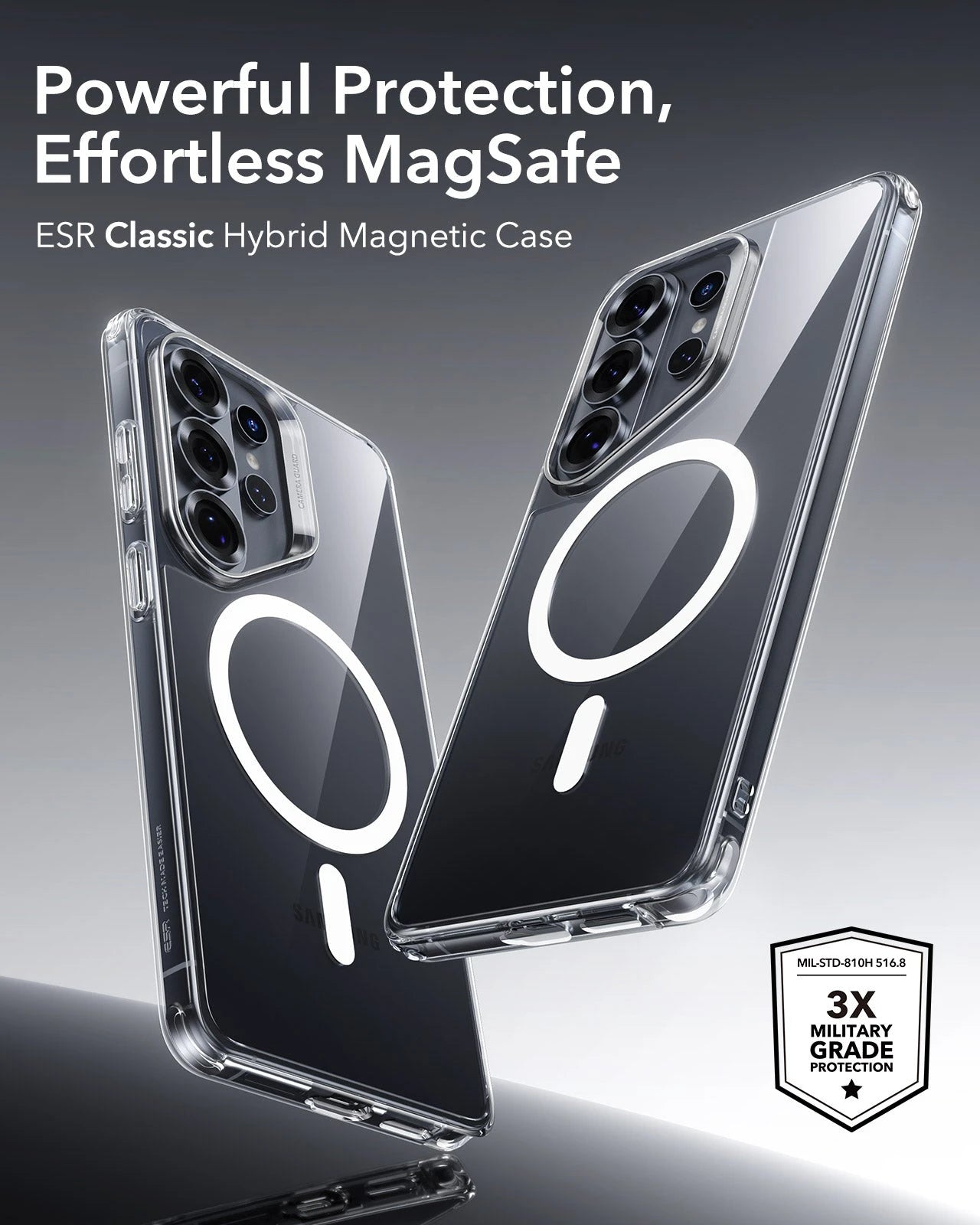 Clear Samsung Galaxy S26 Ultra MagSafe Hybrid Cell Phone Case | ESR