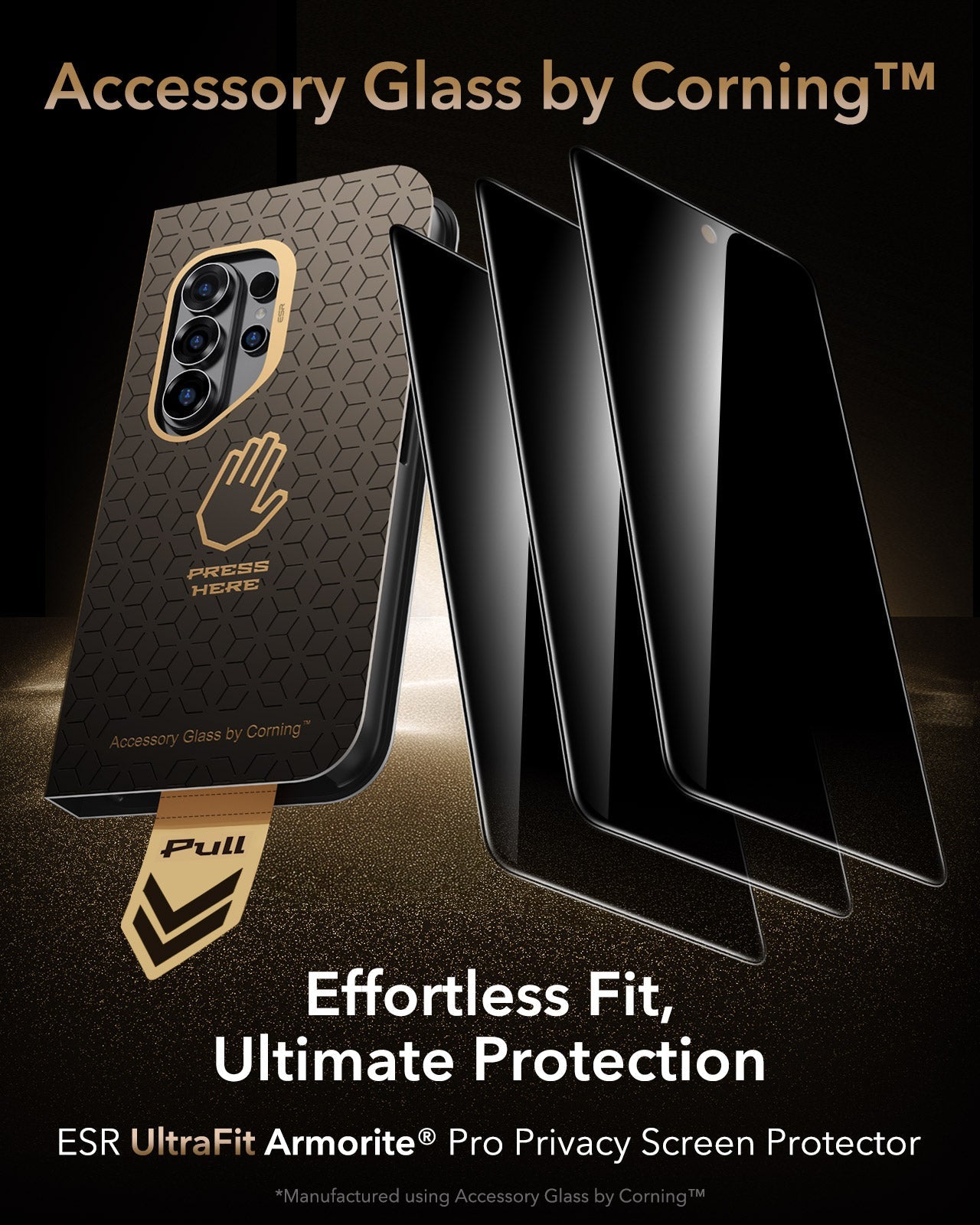 Samsung Galaxy S26 Ultra Privacy Corning Glass Protectors | ESR ...