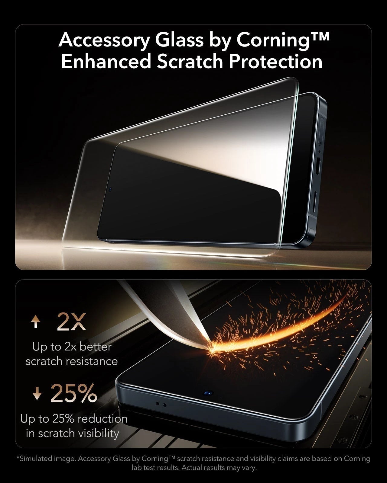 Samsung Galaxy S26 Ultra Corning Glass Screen Protectors | ESR Armorite Pro