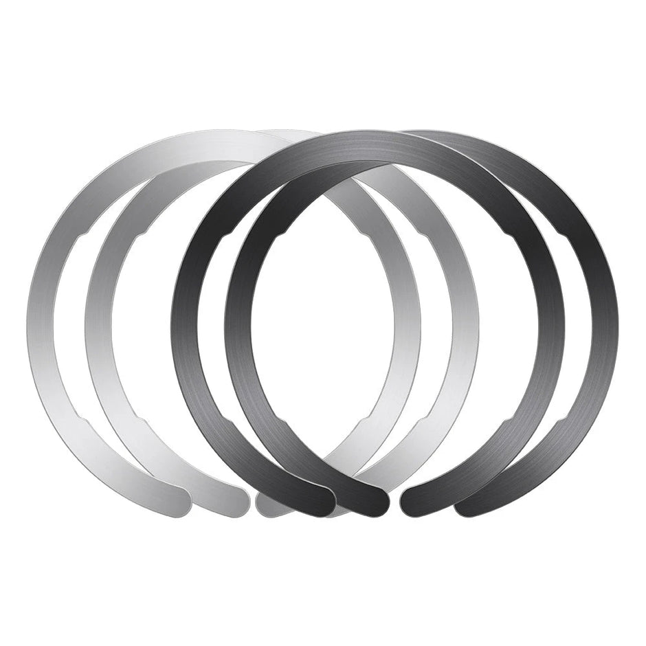 Universal Ring (HaloLock) - Black/Silver-4 Pack - ESR