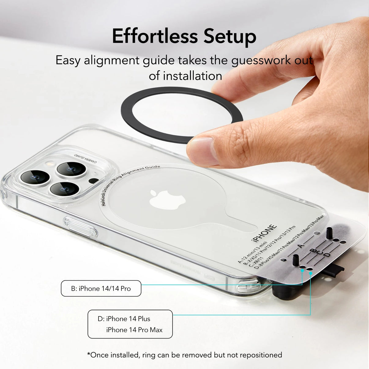 Universal White MagSafe Ring 360 | ESR HaloLock™