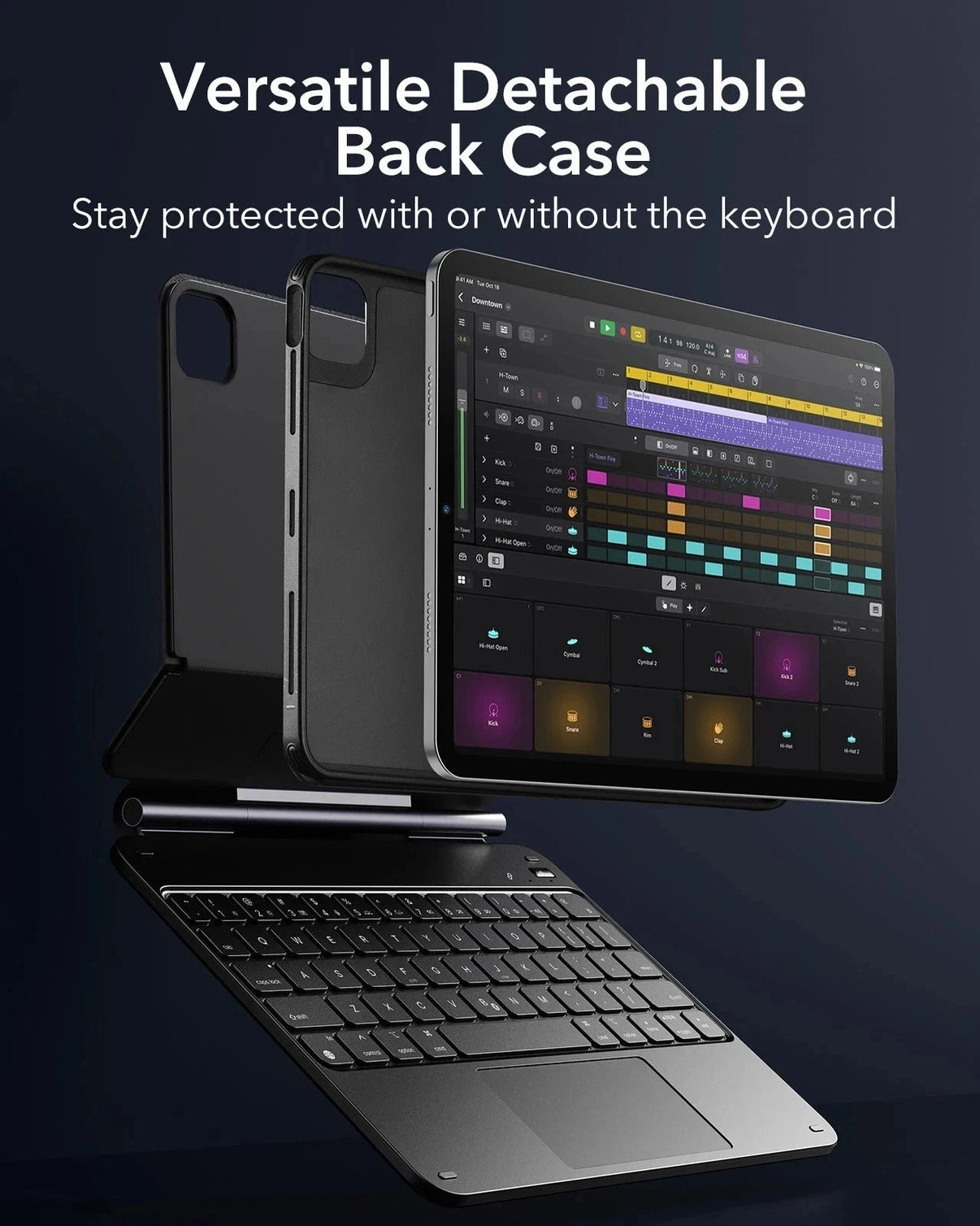 Rebound Magnetic Keyboard Case 360 for iPad Air 11” (2024) - ESR