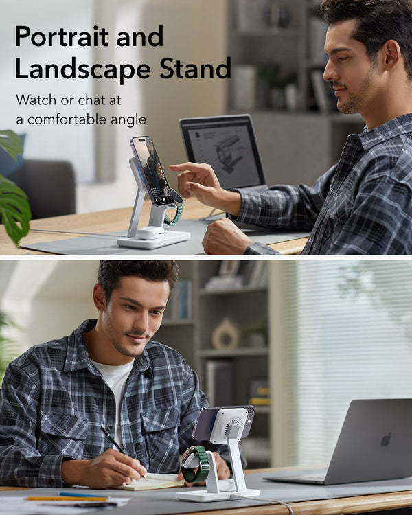 25W 3-in-1 Fast MagSafe Charger with Cooling Technology – ESR