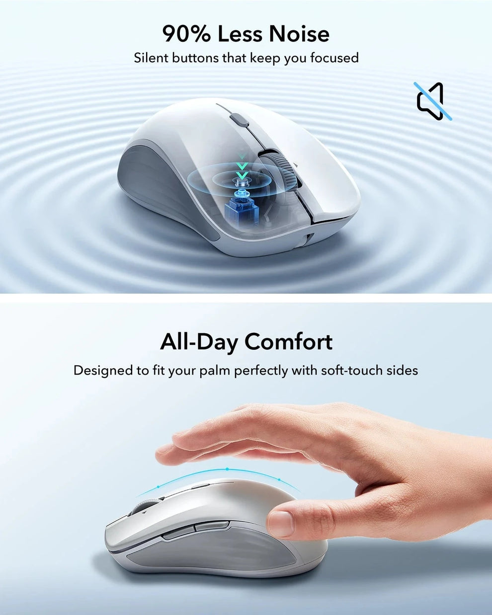 Wireless Mouse – Ergonomic, Fast Charging & Rechargeable | ESR MagMouse™