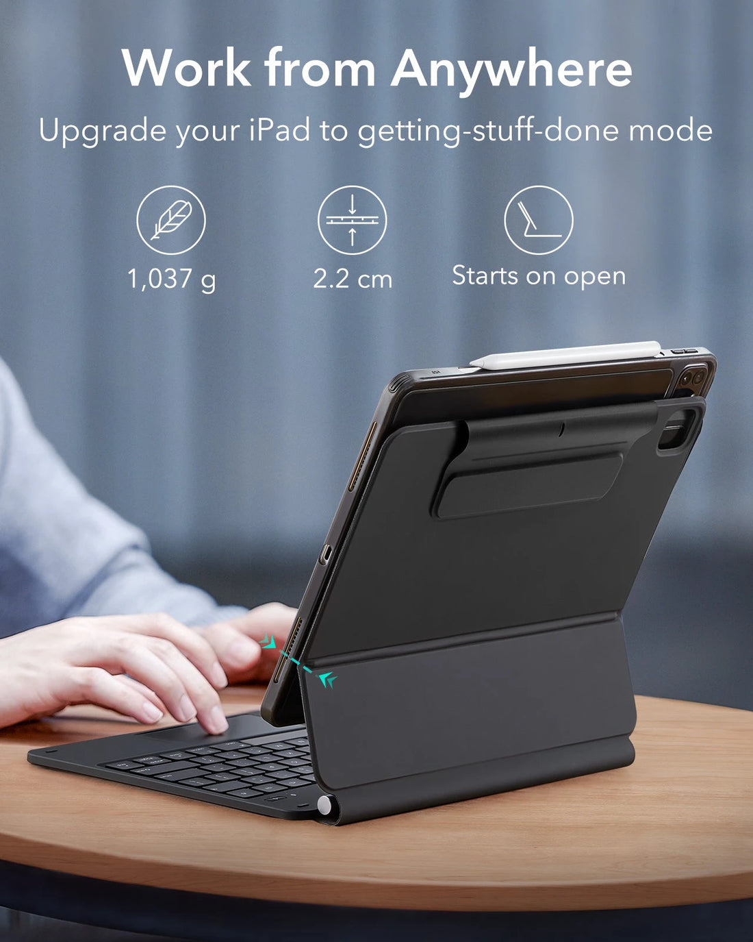 Black Keyboard Case 360 for iPad Pro 12.9-inch (6th/5th/4th/3rd Gen)|ESR