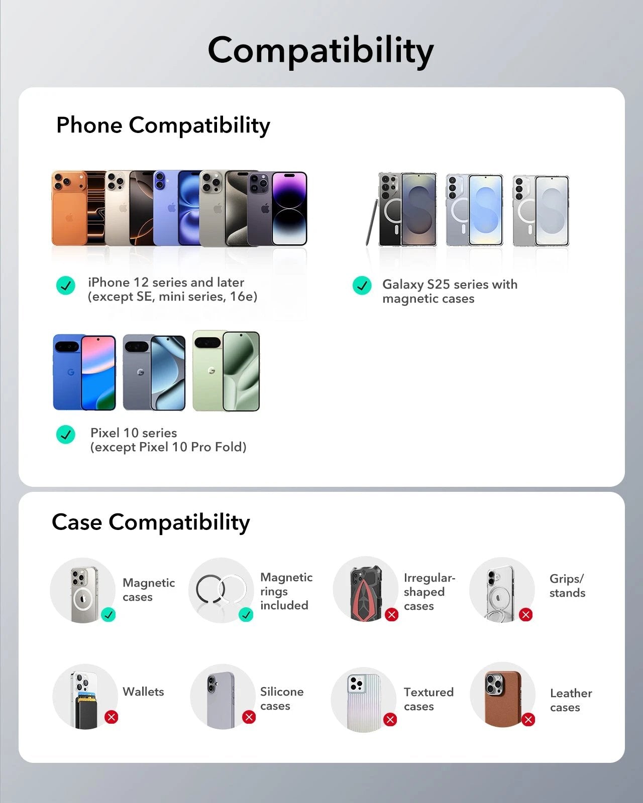 Black iPhone Magnetic Air Car Vent Phone Mount/Holder | ESR OmniLock