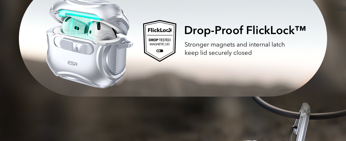 Cyber FlickLock AirPods 4 Case with Lock - ESR