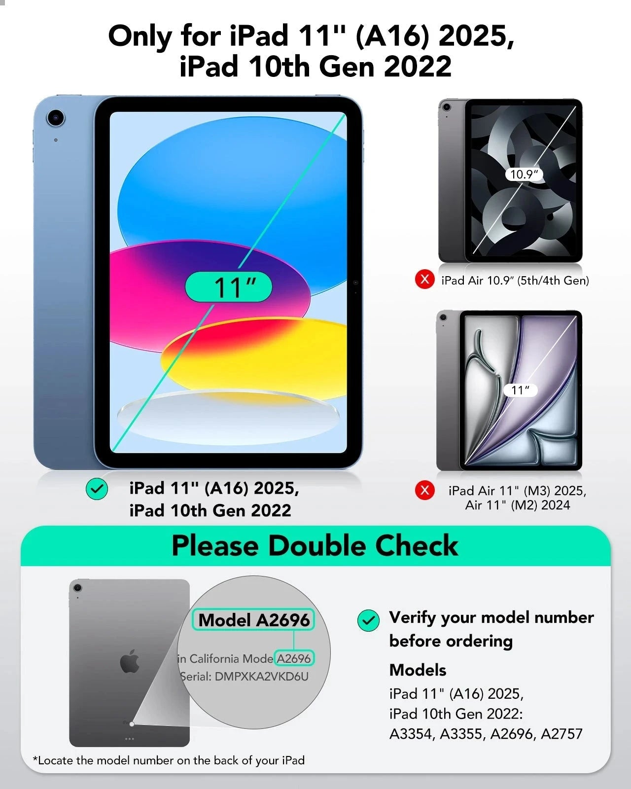Top Purple Shift Magnetic Cover Case for iPad 11th Generation | ESR