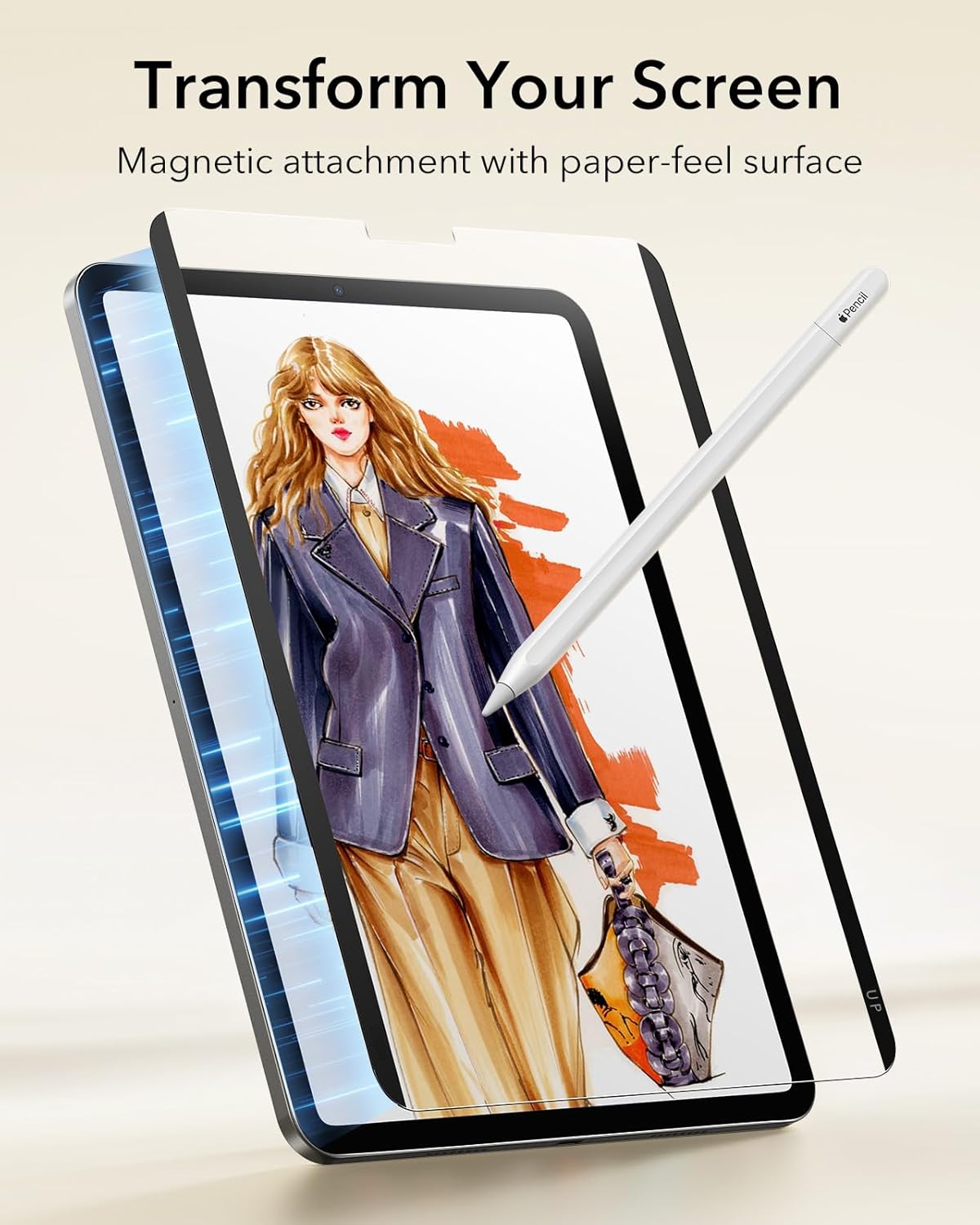 iPad Pro 11 (4th/3rd/2nd/1st Gen) and Air 10.9 Paper-Feel Magnetic ...