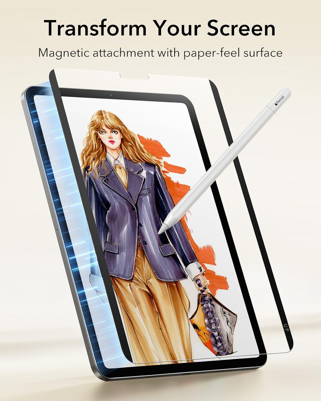 iPad Pro 11 (4th/3rd/2nd/1st Gen) and Air 10.9 Paper-Feel Magnetic ...