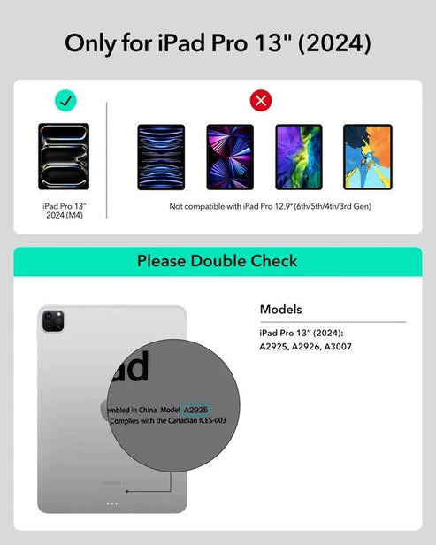 iPad Pro 13 inch(M4) (2024) Ascend Keyboard Case-ESR