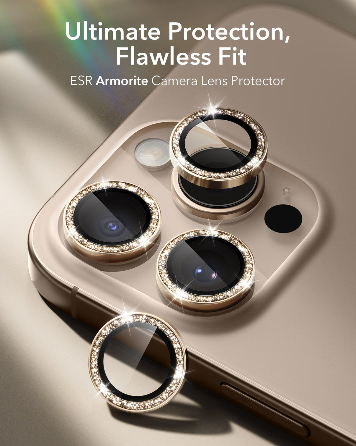 Desert Titanium Shimmer iPhone 16 Pro Max/16 Pro Armorite Camera Lens ...