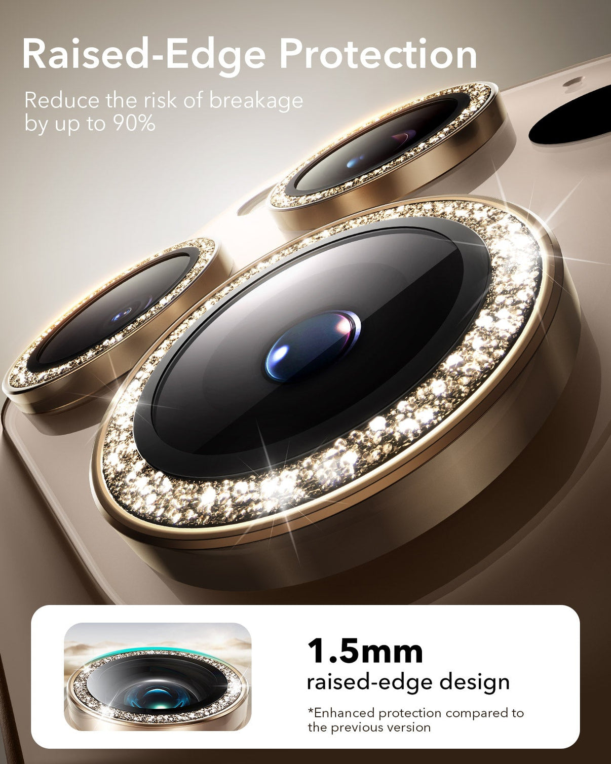 Desert Titanium Shimmer iPhone 16 Pro Max/16 Pro Armorite Camera Lens ...