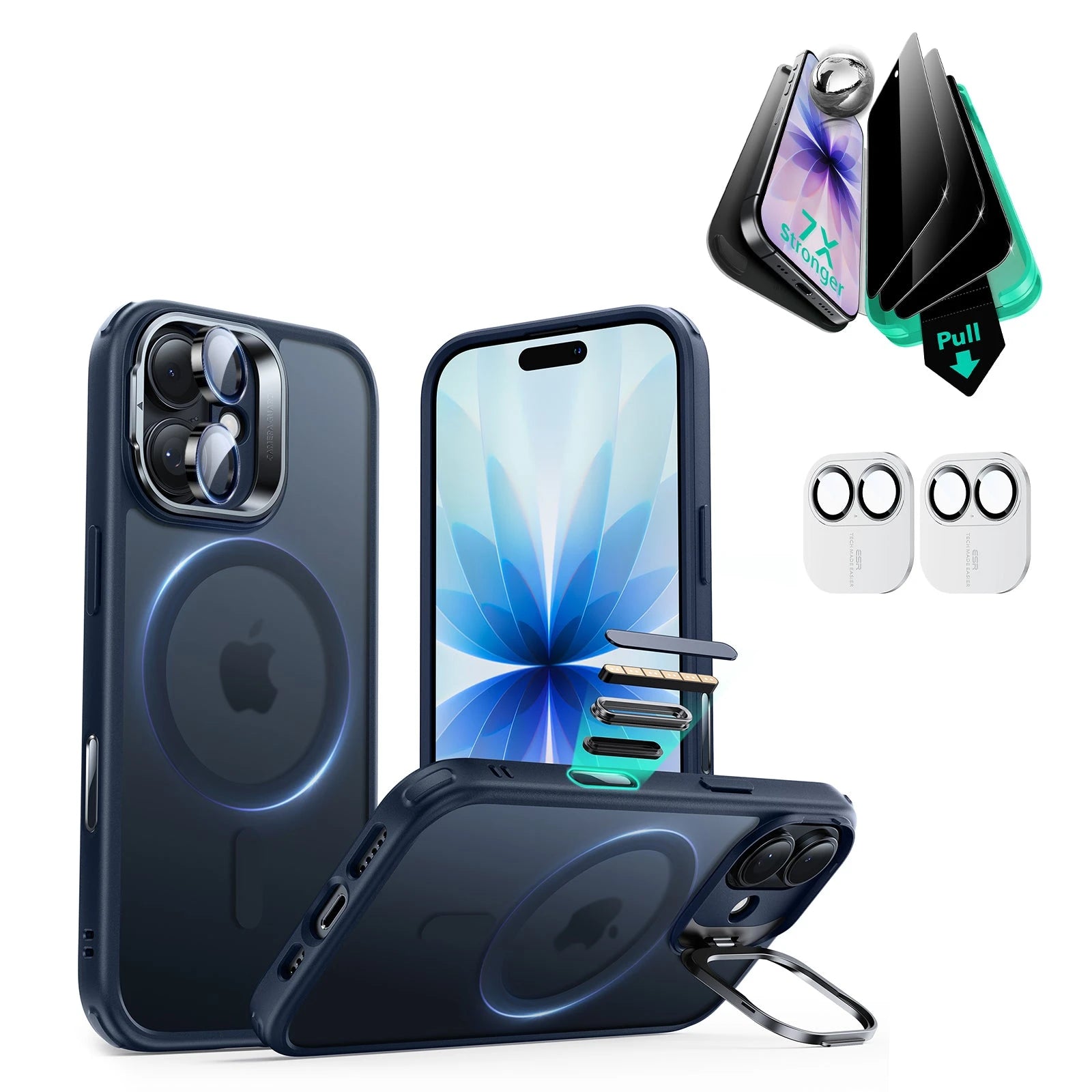 Blue MagSafe iPhone 17 Privacy Protection Bundle | ESR Classic Hybrid