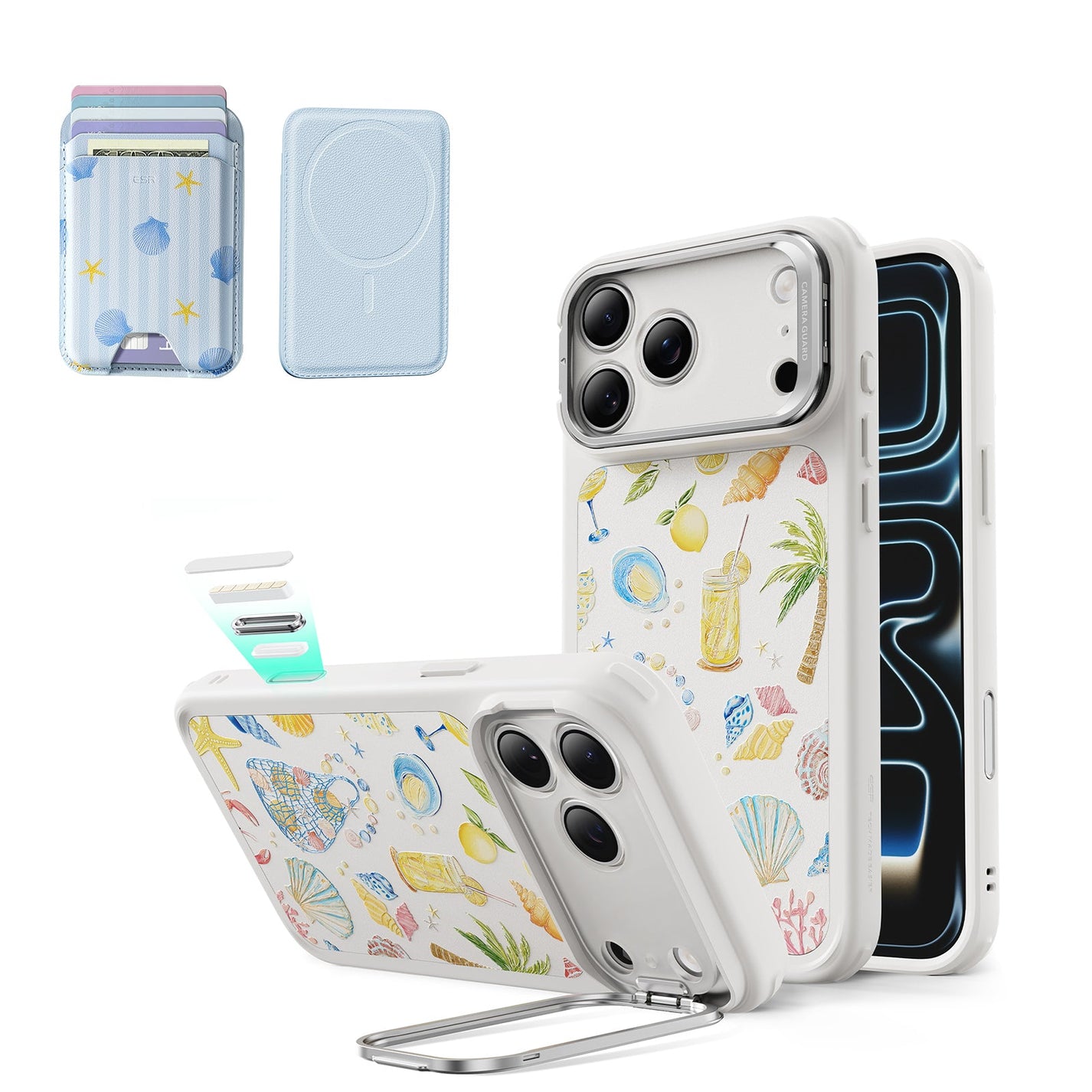 ESR iPhone 17 Pro Stand Case & Wallet Bundle - 11ft Drop & Secure Lock