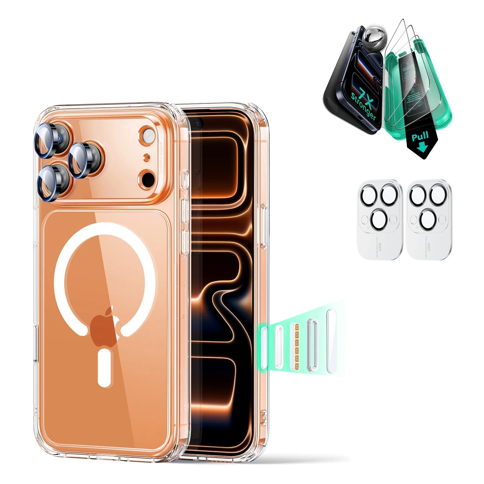 Clear Camera Control iPhone 17 Pro Case with Screen & Lens Protection ...