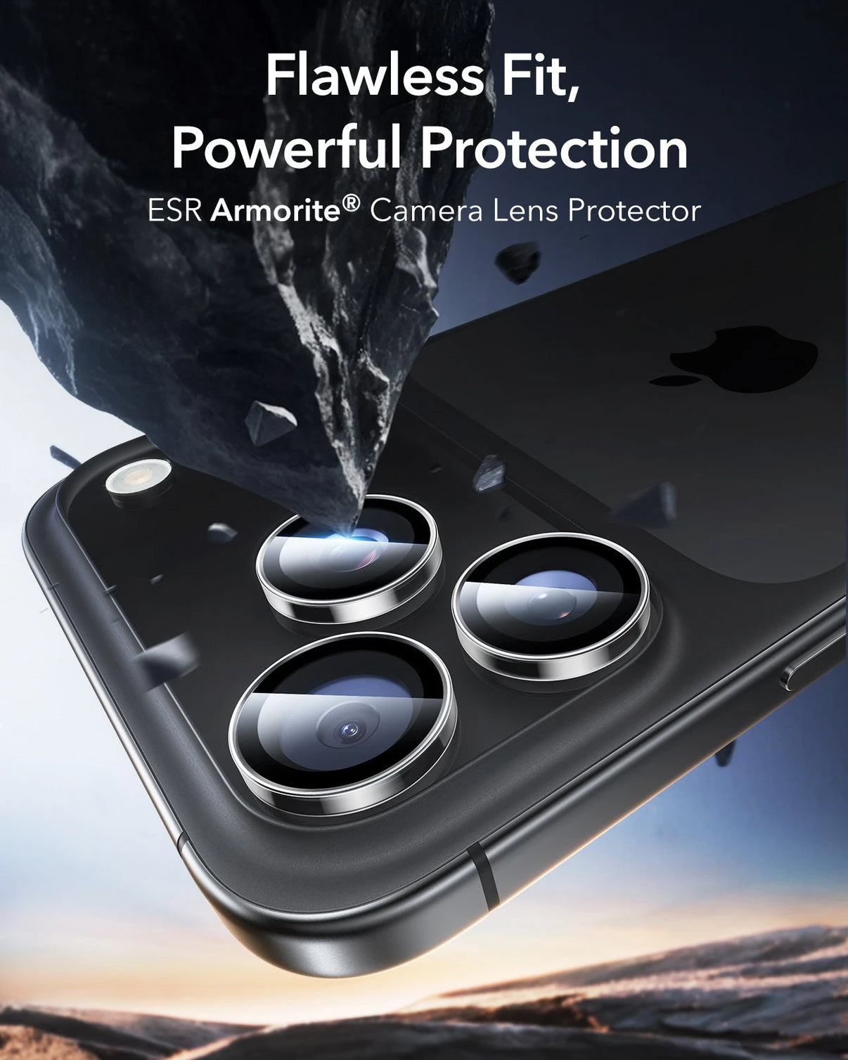 iPhone 17 Pro Max/Pro Crystal Clear Camera Lens Protector | ESR Armorite