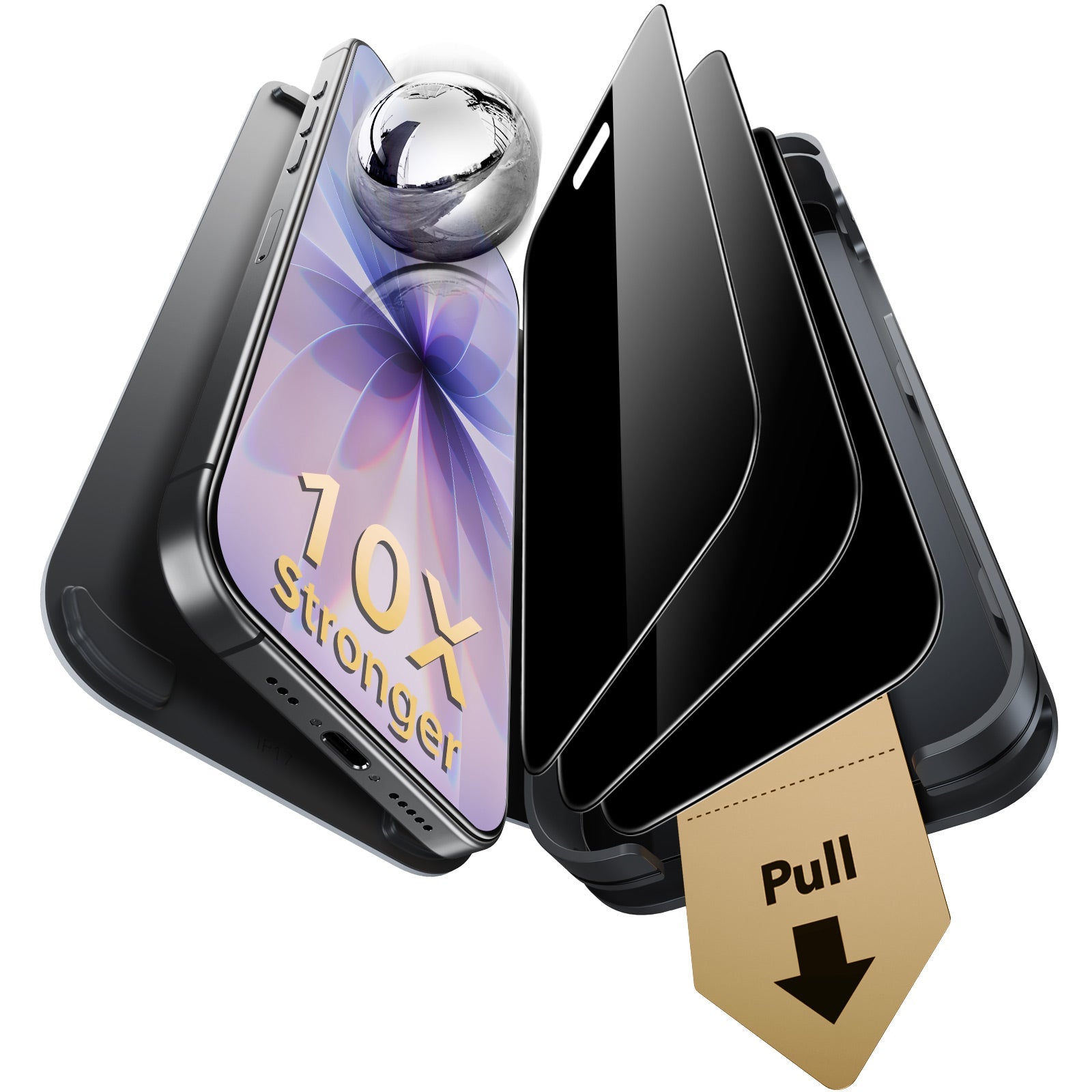 iPhone 17 Aniti-Spy Privacy Corning Glass Protectors | ESR Armorite Pro