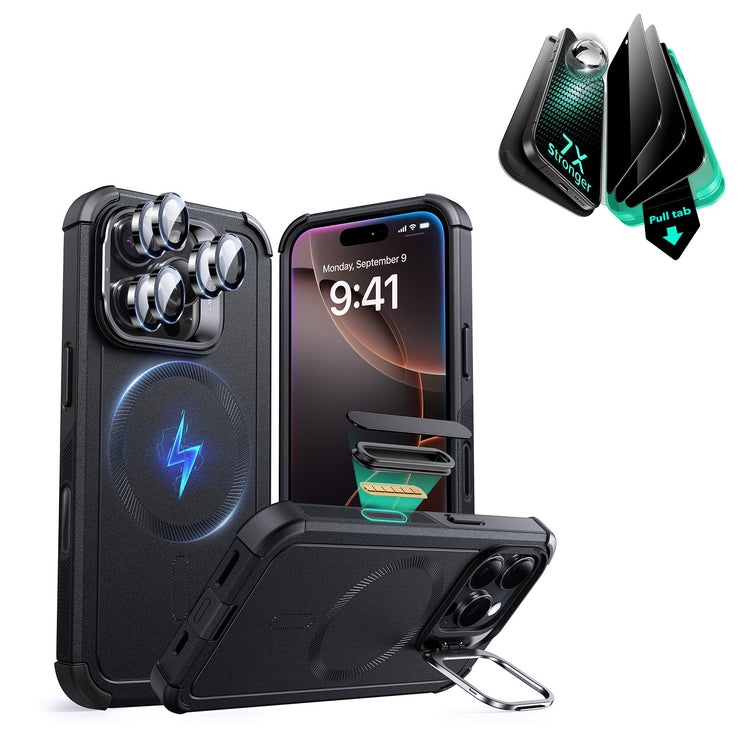 iPhone 16 Pro Max Phone Cases: 1,500g Stronger MagSafe & Stand | ESR