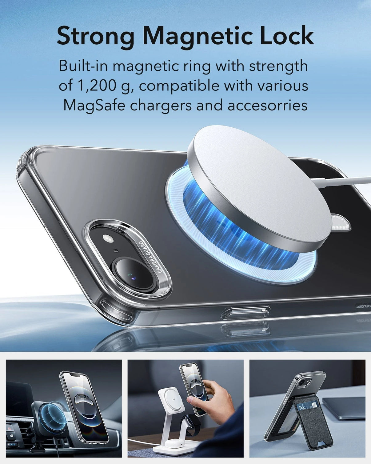 Premium Clear MagSafe Case for iPhone 16e | ESR