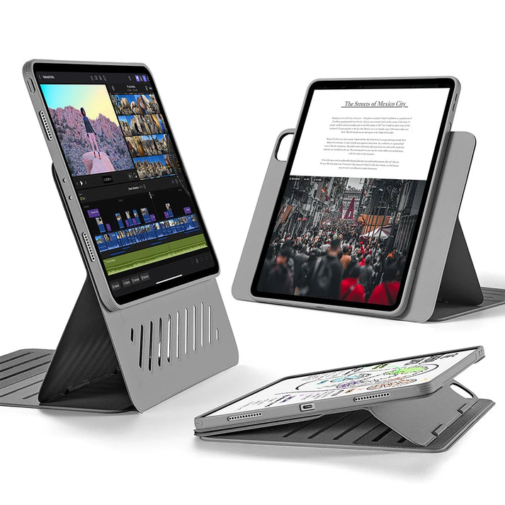 Gray Easy-Set iPad Pro 12.9 Magnetic Stand Case | ESR
