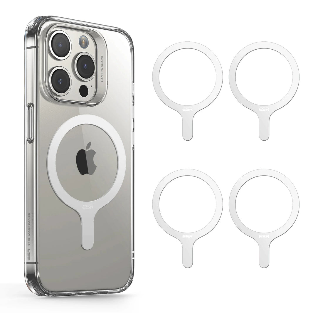 4-Pack White MagSafe Ring for Android/iPhone | ESR HaloLock™ 360